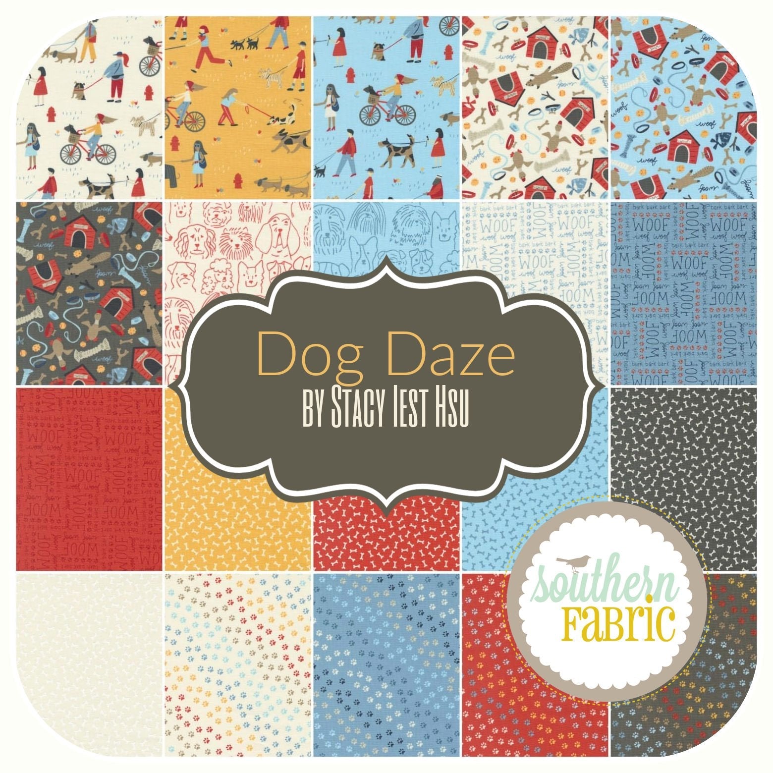 Stacy Iest Hsu | Dog Daze | Moda | Southern Fabric