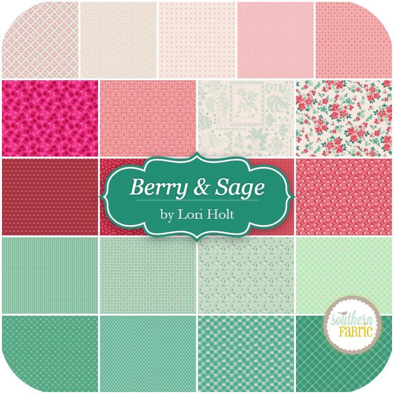 Lori Holt | Berry & Sage - Charm Pack | Riley Blake | Southern Fabric
